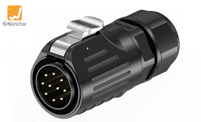 LP24塑料连接器-航空插头-10芯焊接款-惟兴E-WEICHAT厂家